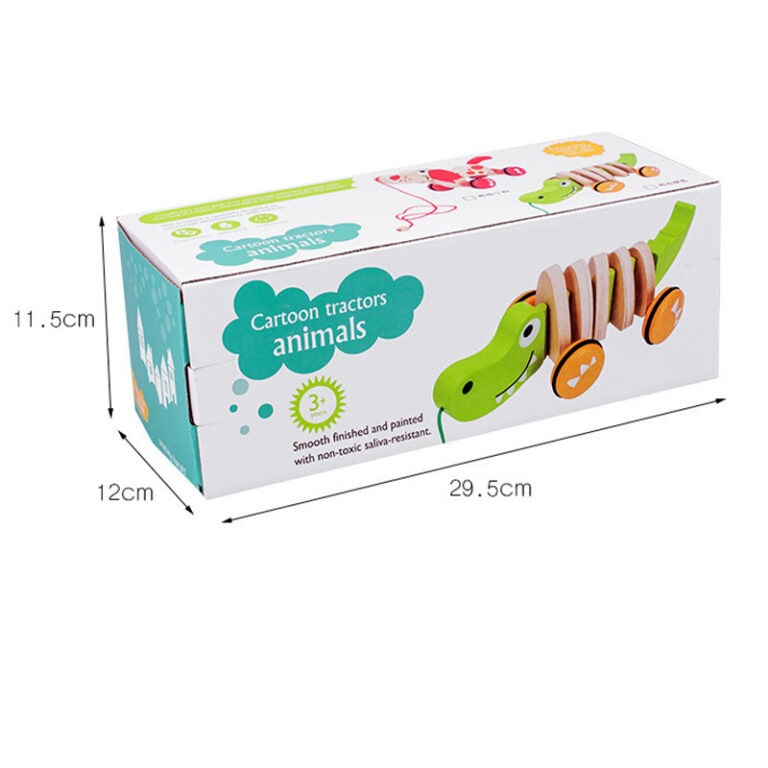 Cartoon tractors animals – crocodile