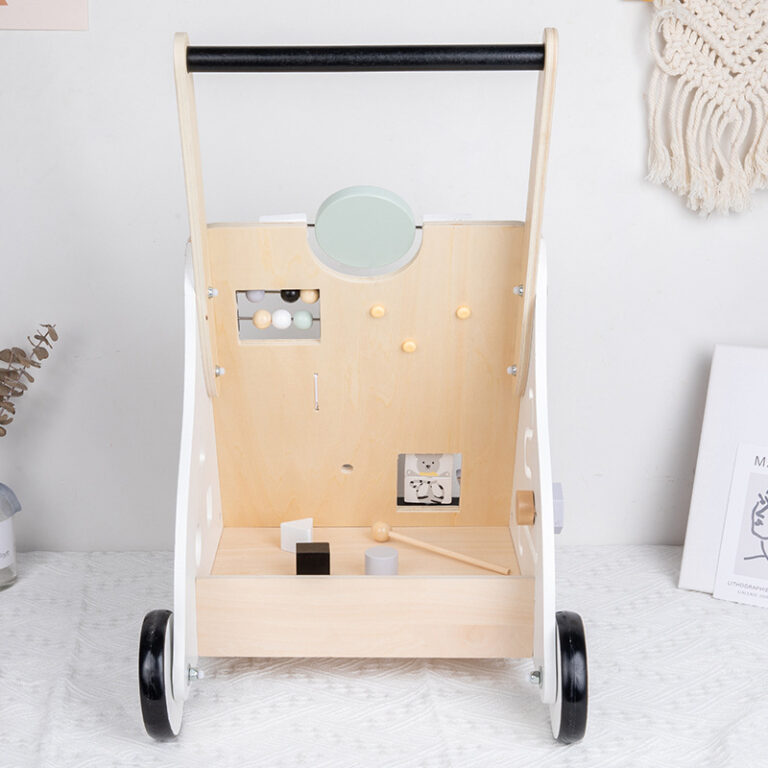 Wooden stroller for children