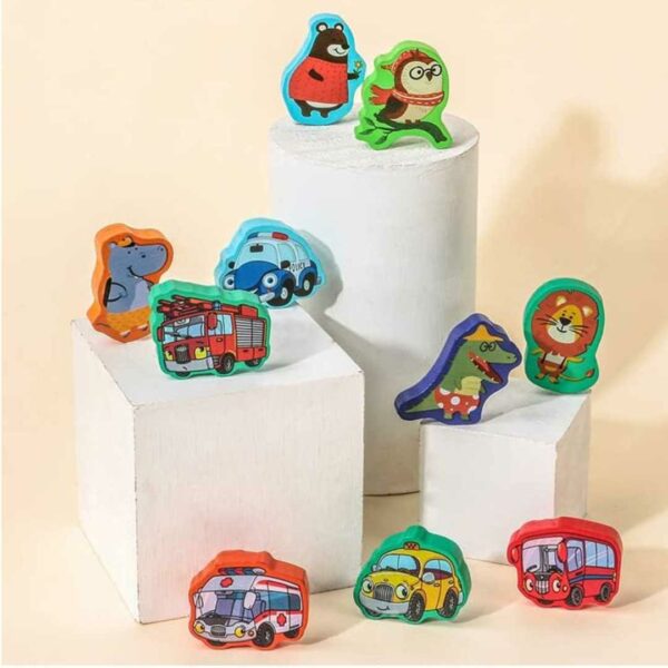 Six-In-One Shape Pairing Alphabet & Number Matching Board